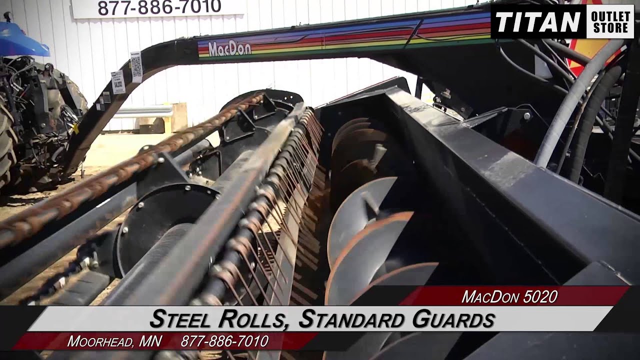 MacDon 5020 - 16 ft, Steel Rolls, Center Pivot Sold on ELS! - YouTube