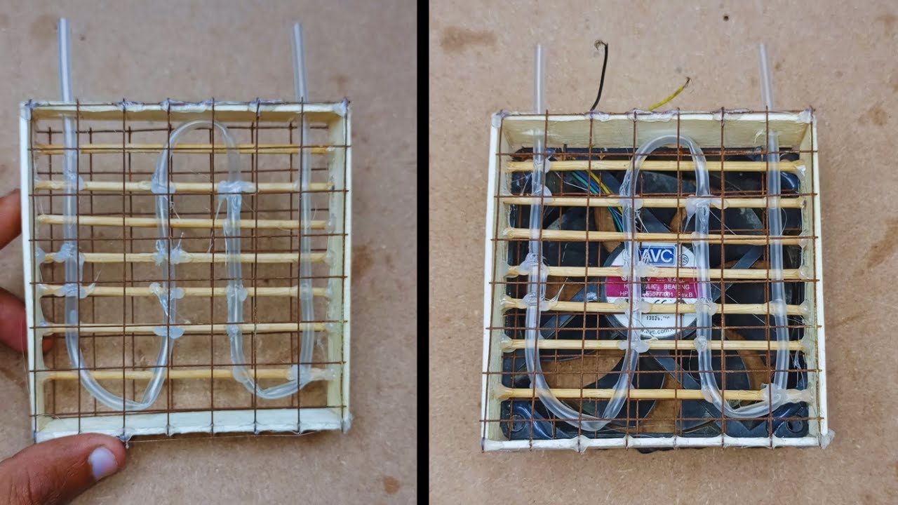 Homemade Radiator working model | Diy Radiator Car - YouTube
