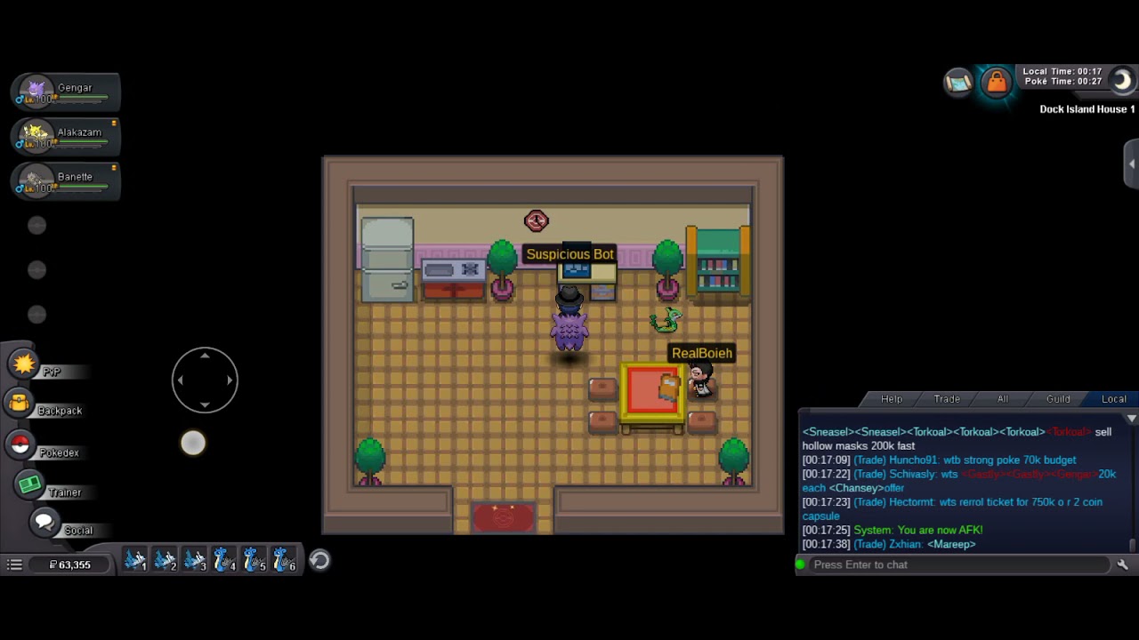 Pokemon Revolution Online sus bot part 4 25-32 - YouTube