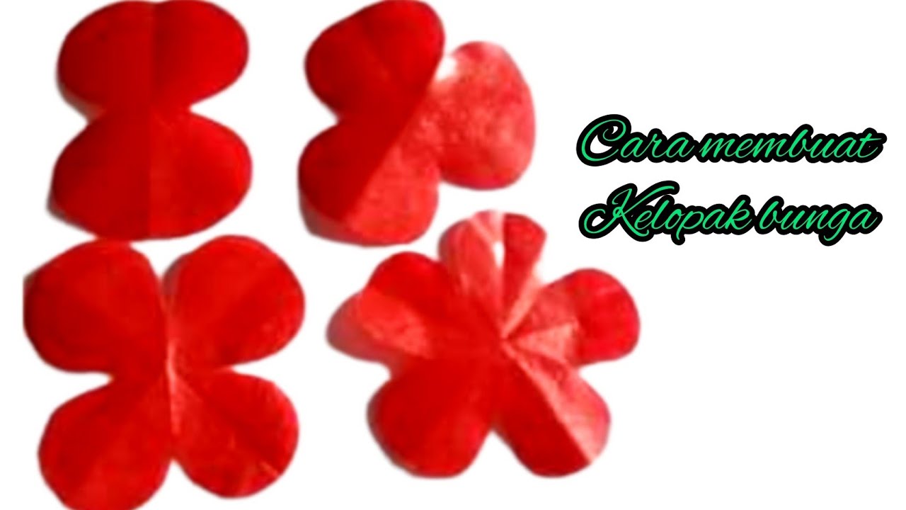 DIY//Tutorial//cara membuat kelopak bunga - YouTube
