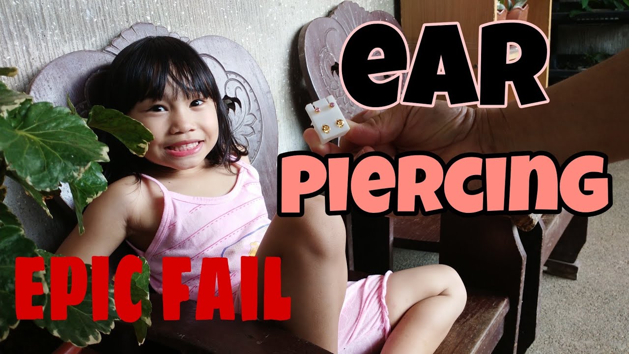 Ear Piercing (EPIC FAIL😂) - YouTube