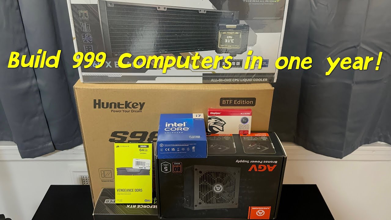 Challenge to build 999 Computers by myself in one year.(1/999)start on ...