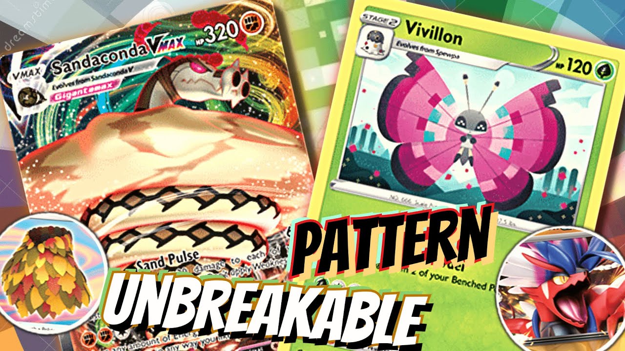 Vivillon Deck. 🦋🪁 Insane Healing! W/ Sandaconda VMAX, Rock Chestplate ...
