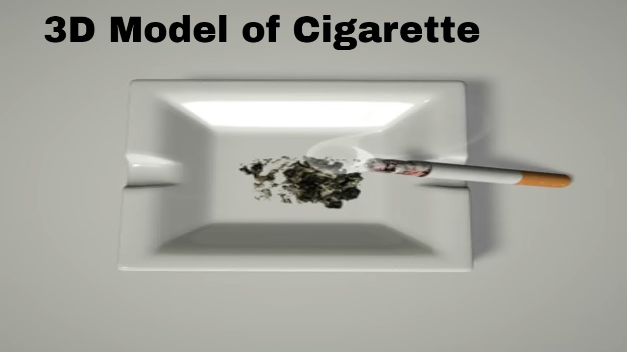 3D Model of Cigarette Review - YouTube