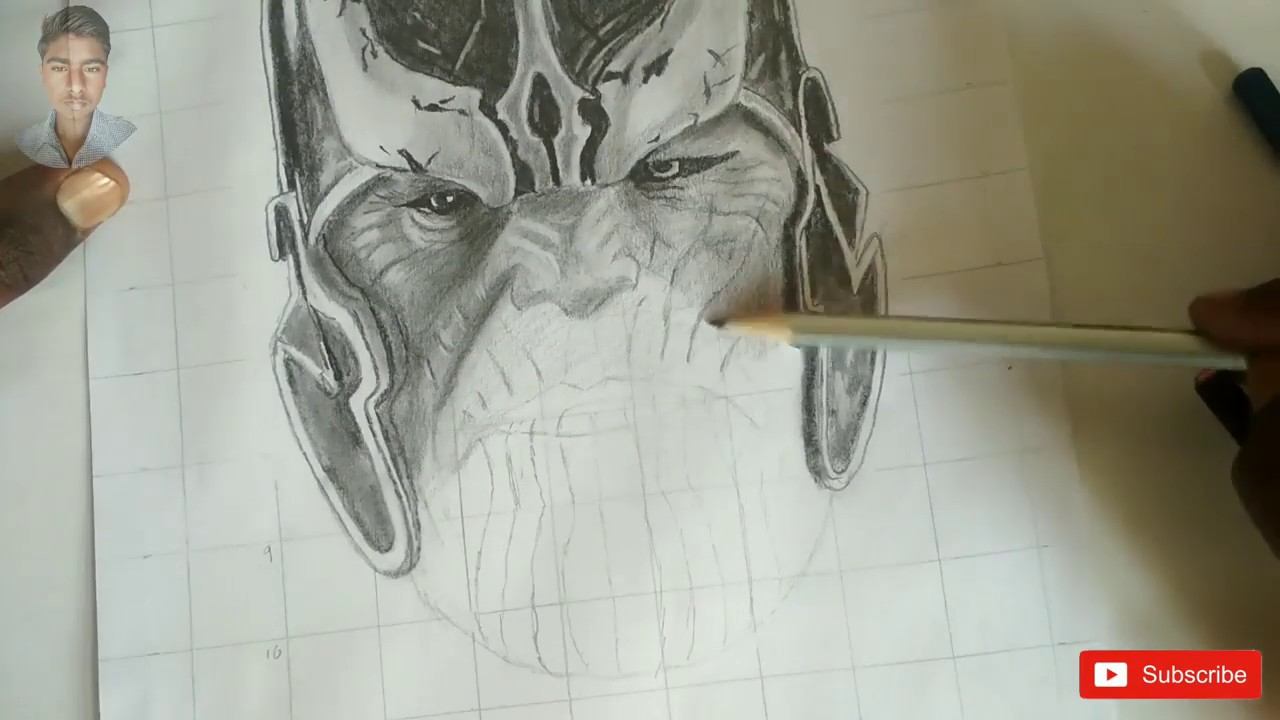 Part-1 How to draw thanos skin texture ( 🔴 REAL TIME VIDEO ) - YouTube