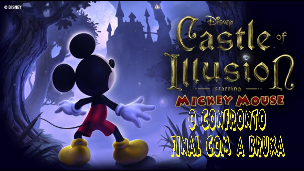 Gameplay divertida de Mickey Mouse Castle of ilusion o castelo da Bruxa ...