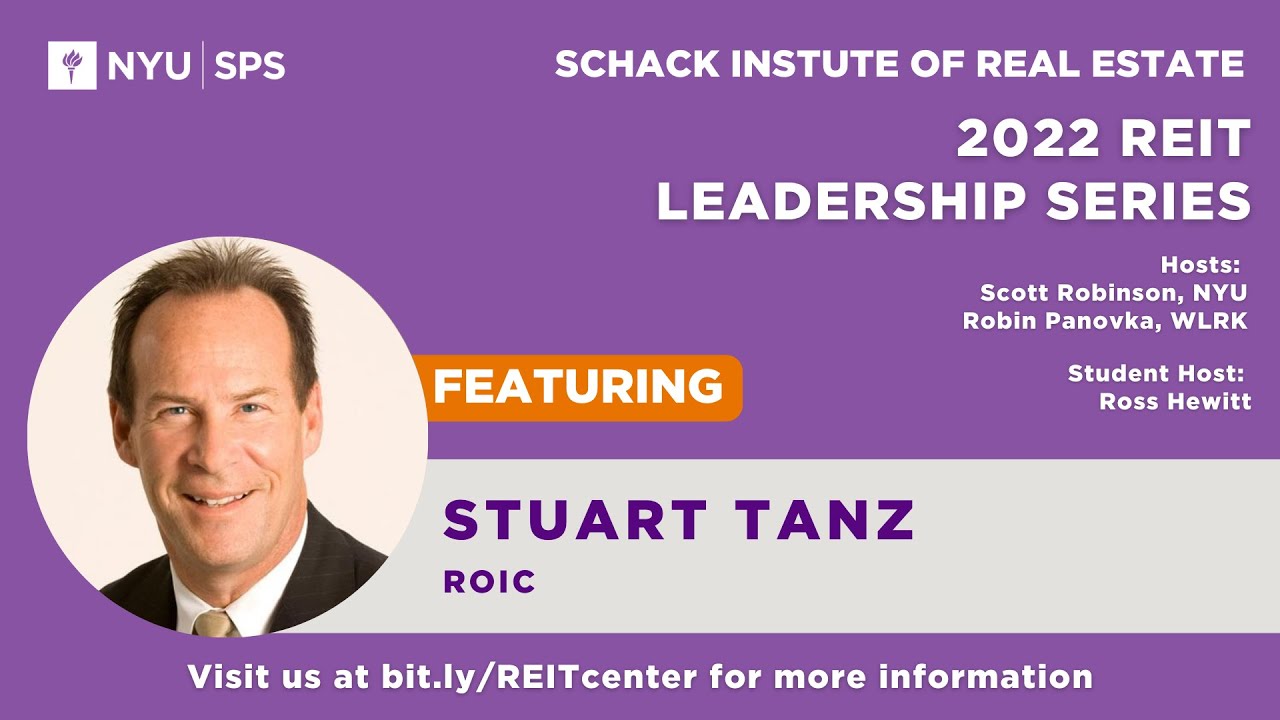 2022 REIT Leadership Series–Stuart Tanz, ROIC - YouTube