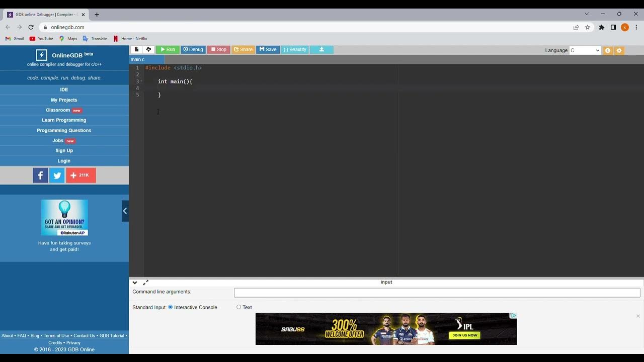 HOW MAKE FIRST C LANGUAGE CODE - YouTube