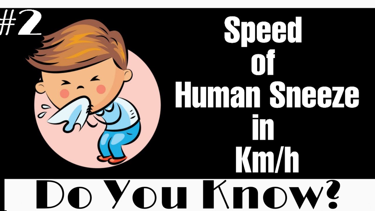 Speed of Human Sneeze in km/h | In hindi - YouTube