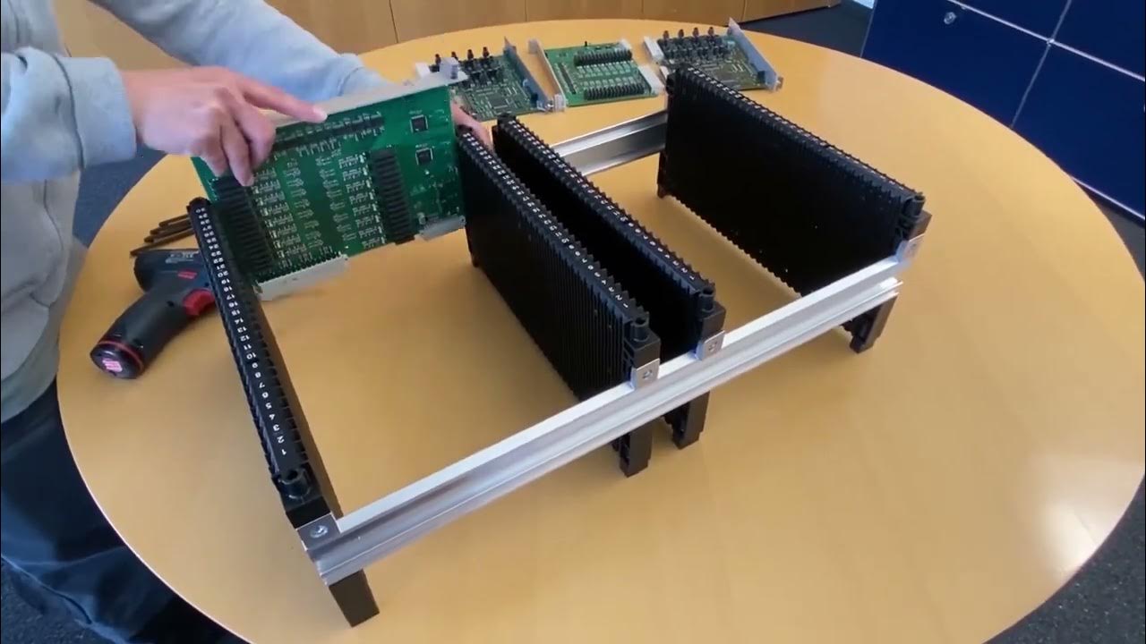PCB Rack for Transporting PCBs Inside ESD Stackable Boxes - YouTube