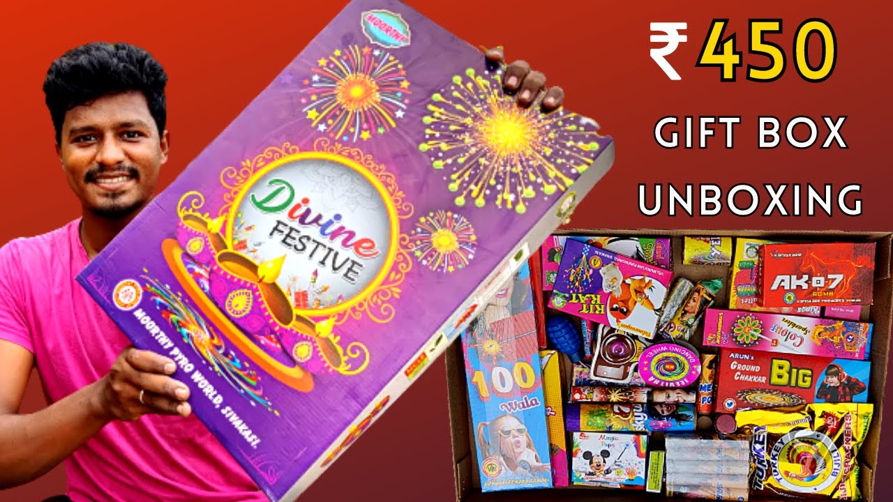 Sivakasi Crackers Gift Box Unboxing |🧨 Divine Festive Gift Box 🎁| 450 ...