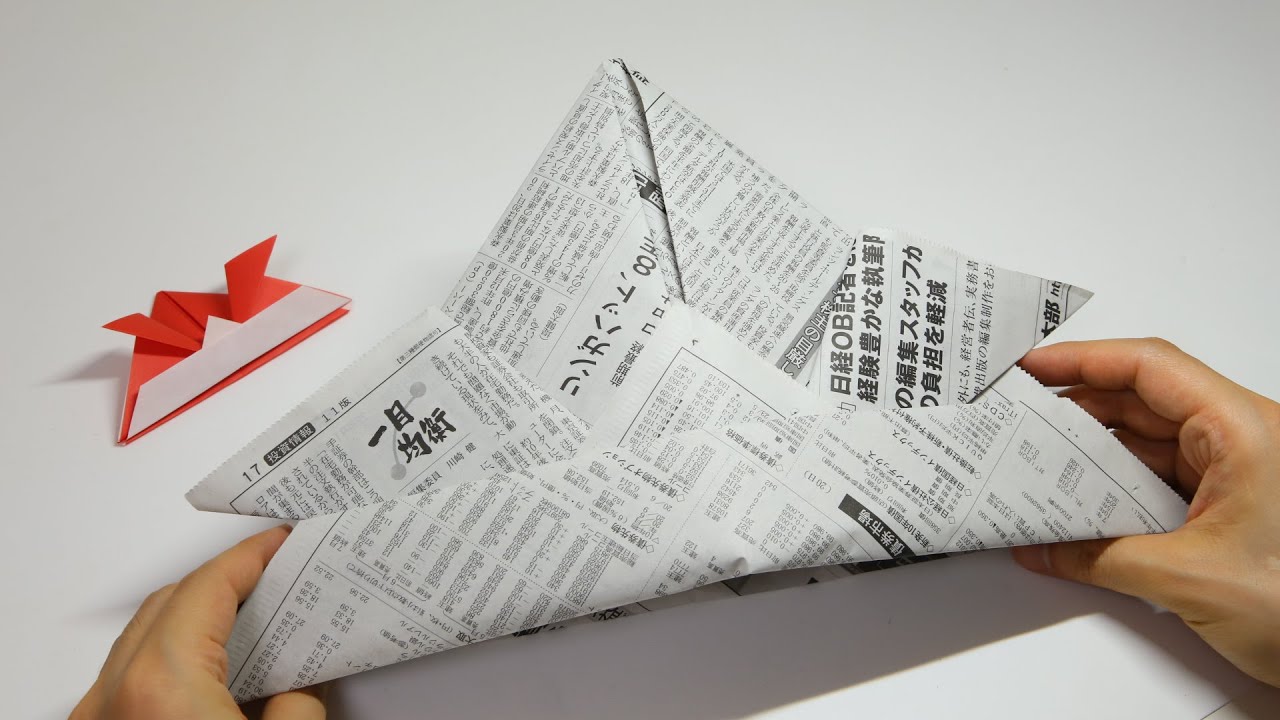 Let's Make Newspaper Origami Kabuto Samurai Helmet #StayHome #WithMe ...