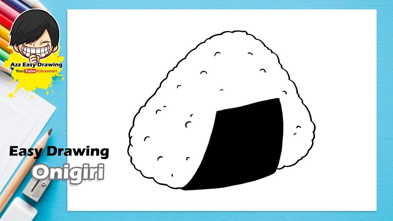 Easy Onigiri Drawing - YouTube