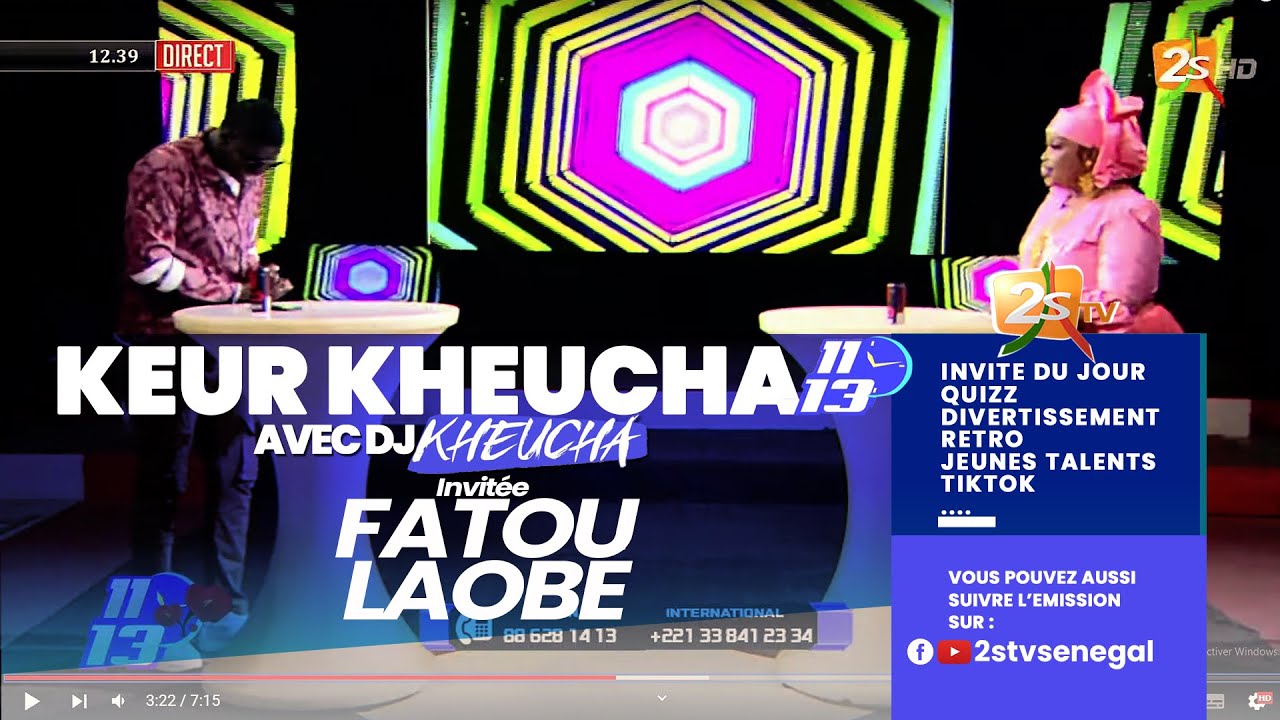 🛑FATOU LAOBÉ DANS 11-13H AVEC DJ KHEUCHA - RÉAGISSEZ EN DIRECT ...