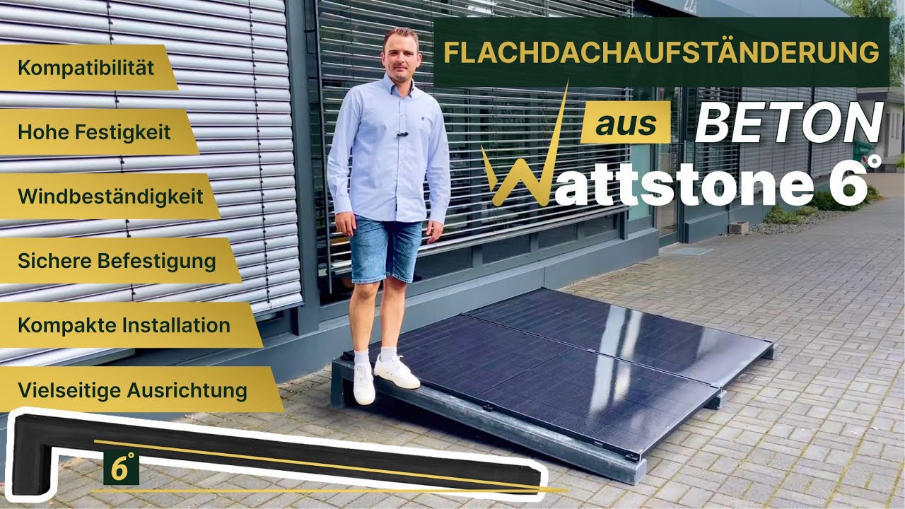 Wattstone 6° die Lösung für lange PV-Module +440W! - YouTube