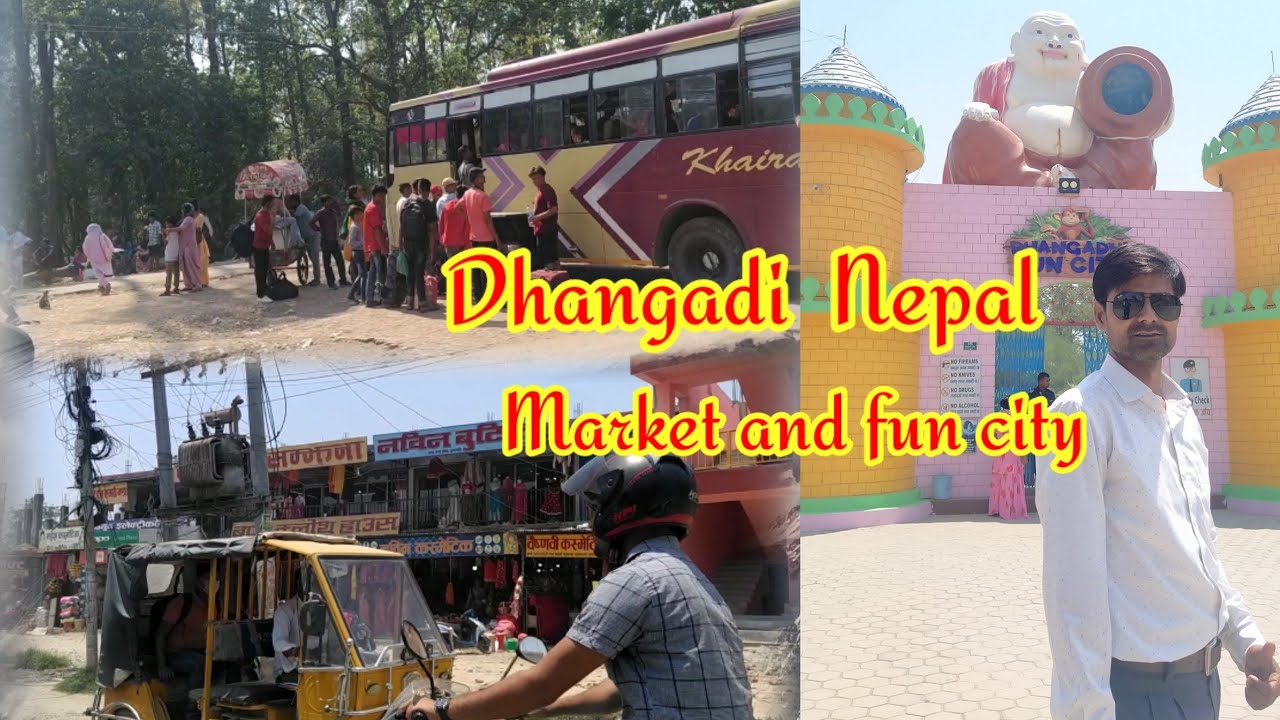 India, Nepal Dhangadi Market नेपाल का धनगढ़ी बाजार भारत से नेपाल - YouTube
