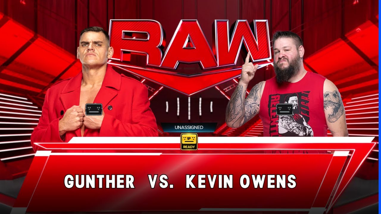 Gunther vs Kevin Owens | RAW | FREE FIGHT - YouTube