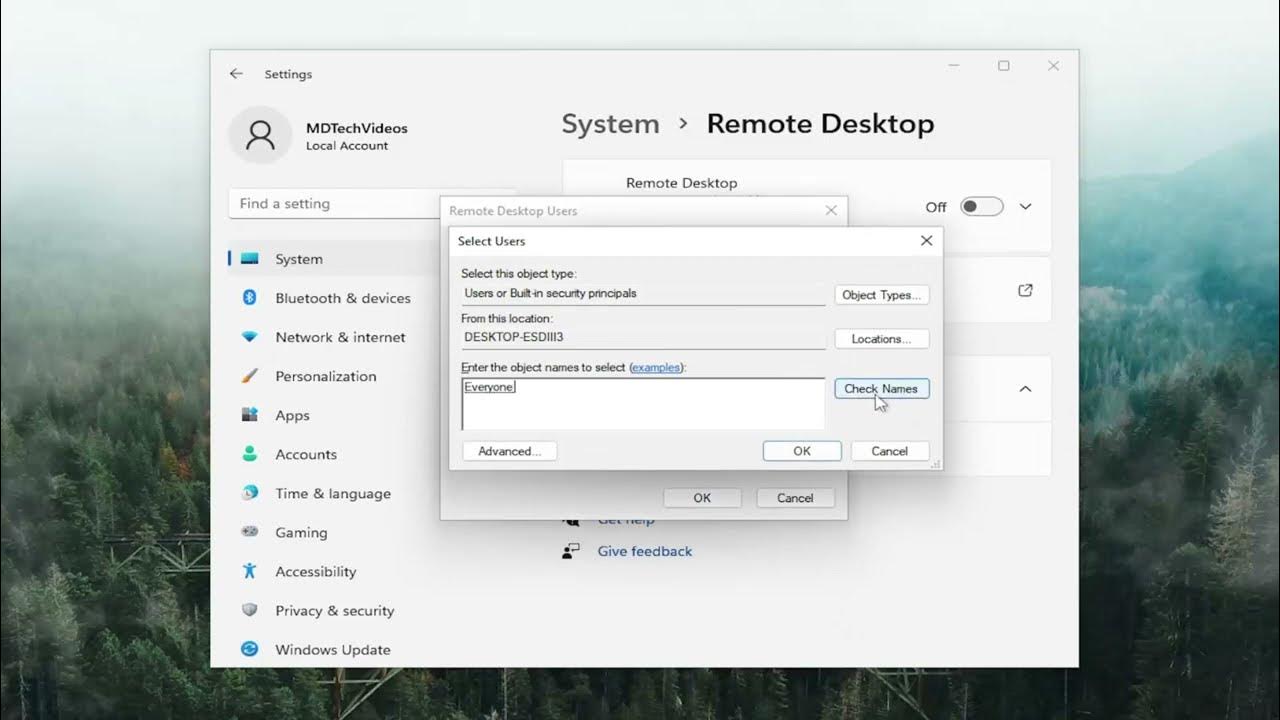 How to Add or Remove Remote Desktop Users in Windows 11/10 [Tutorial] - YouTube