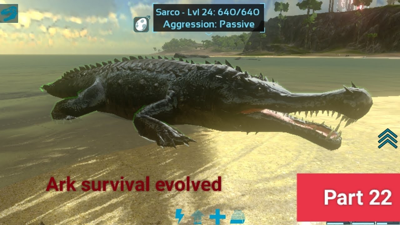 Taming Sarco in ark survival evolved Gameplay Ep-22 - YouTube
