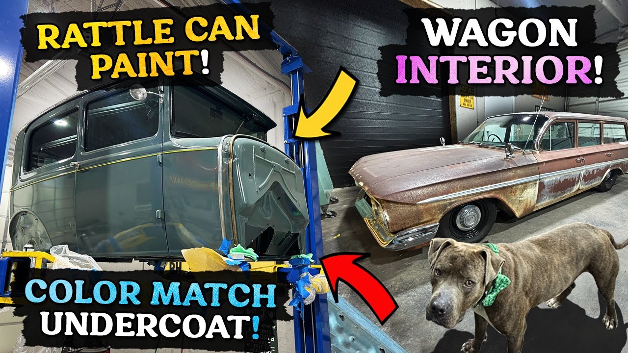 BUDGET FRIENDLY Paint and Body! 1961 Wagon Interior Progress! - YouTube