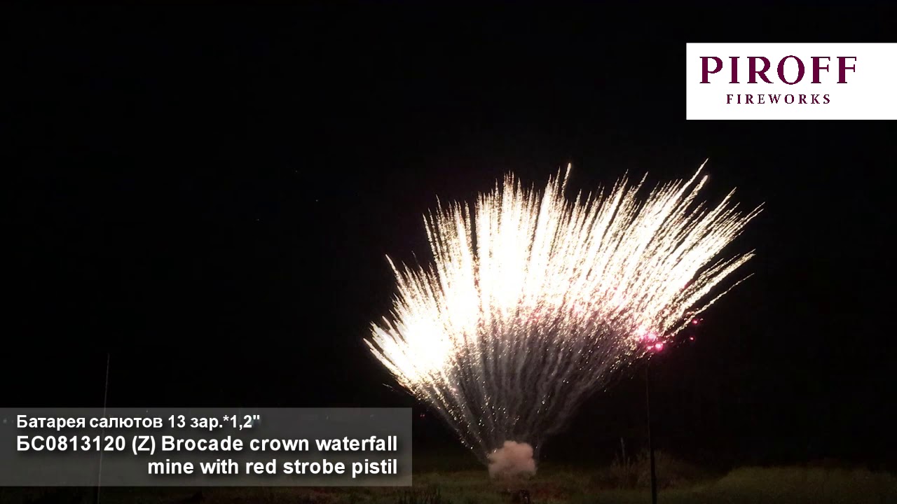 БС0813120 Z Brocade crown waterfall mine with red strobe pistil - YouTube