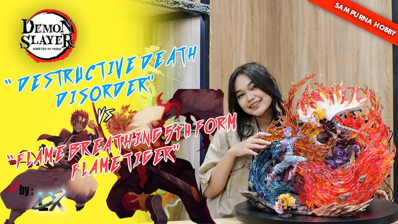 “DESTRUCTIVE DEATH: DISORDER” AKAZA VS “FLAME BREATHING 5th FORM: FLAME ...