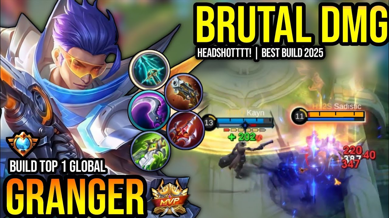 GRANGER BEST BUILD 2025 | BUILD TOP 1 GLOBAL GRANGER GAMEPLAY | MOBILE ...