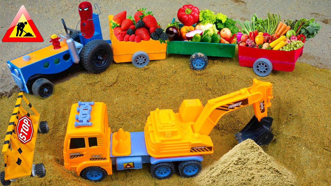 Top Diy Tractor Making Mini Train Transporting Vegetable | Mini Tractor ...
