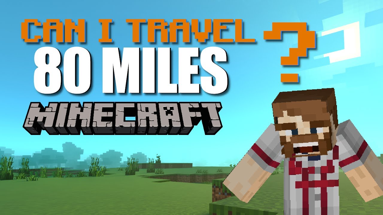 Minecraft - LIVE - Can I Walk 80 Miles? - YouTube