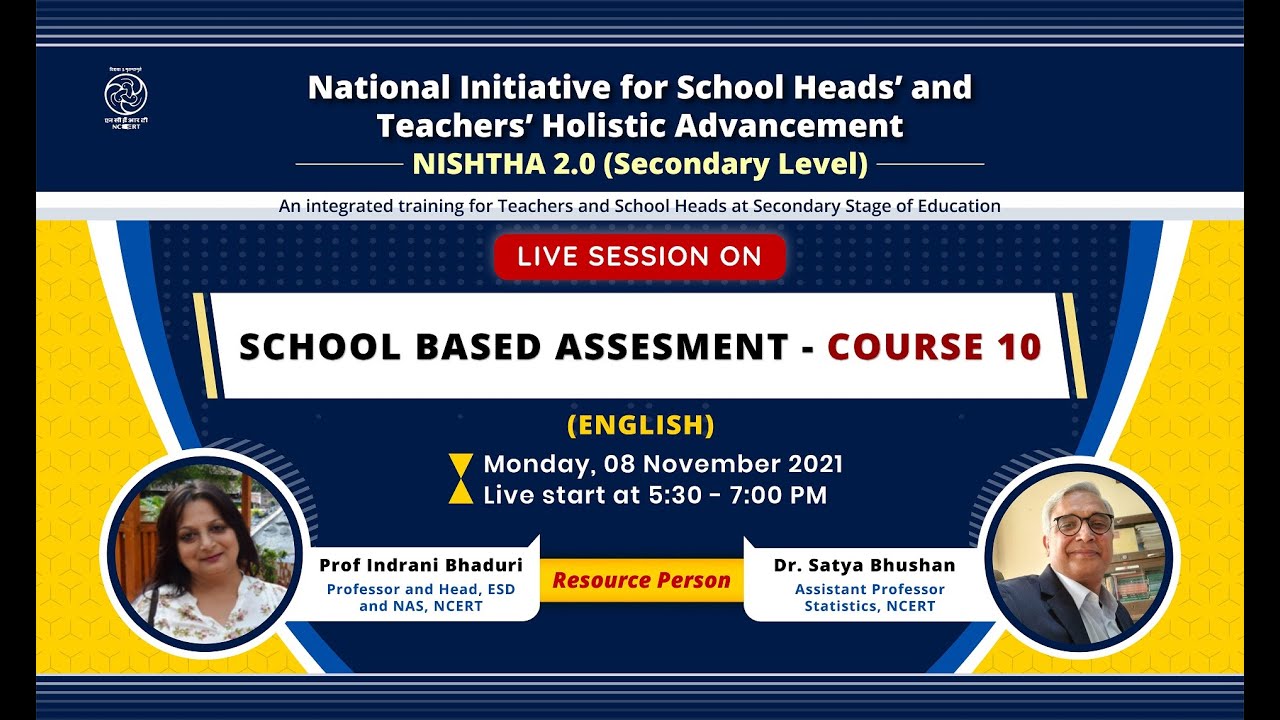 NISHTHA 2.0: SCHOOL BASED ASSESMENT - COURSE 10 - YouTube