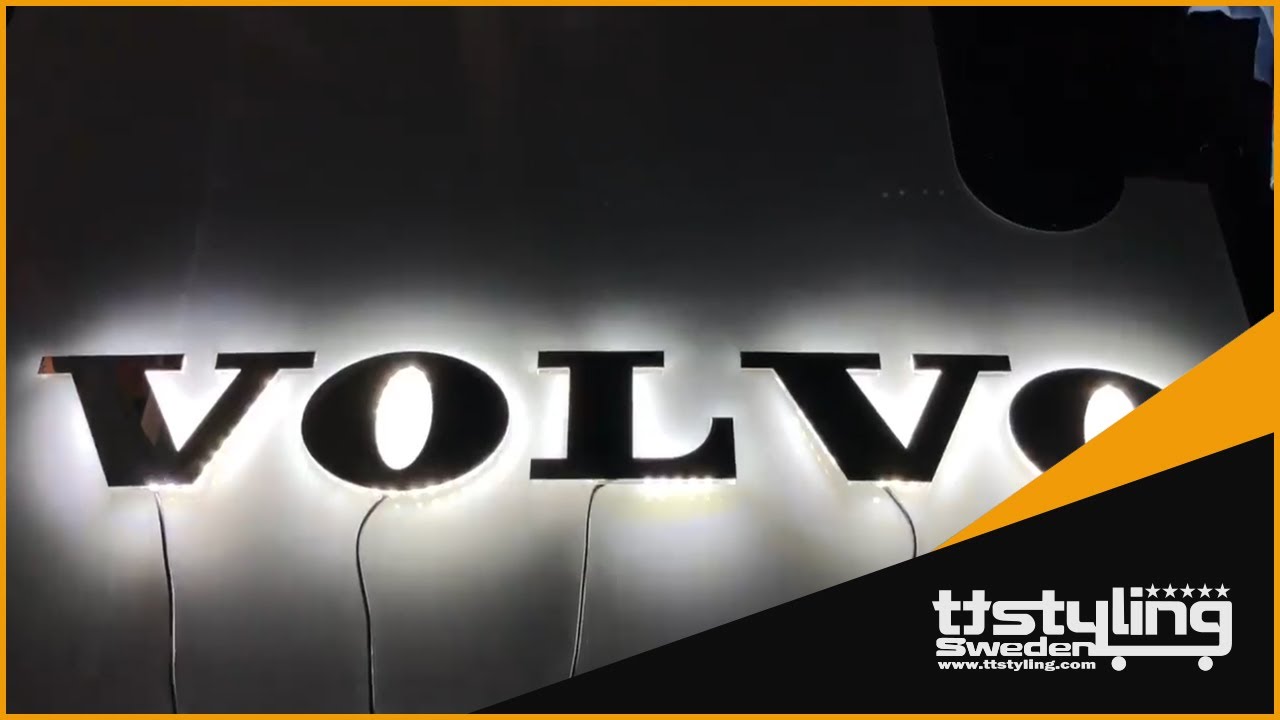 ILLUMINATED VOLVO FRONT SIGN - YouTube