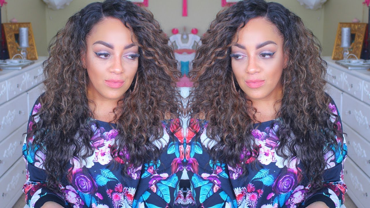 FREETRESS EQUAL 9 PART SYNTHETIC LACE FRONT WIG samsbeauyt - YouTube