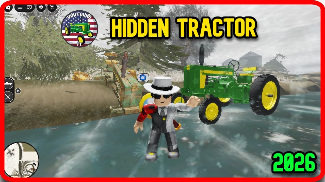 New HIDDEN TRACTOR Location in American Plains Mudding (Roblox) - YouTube