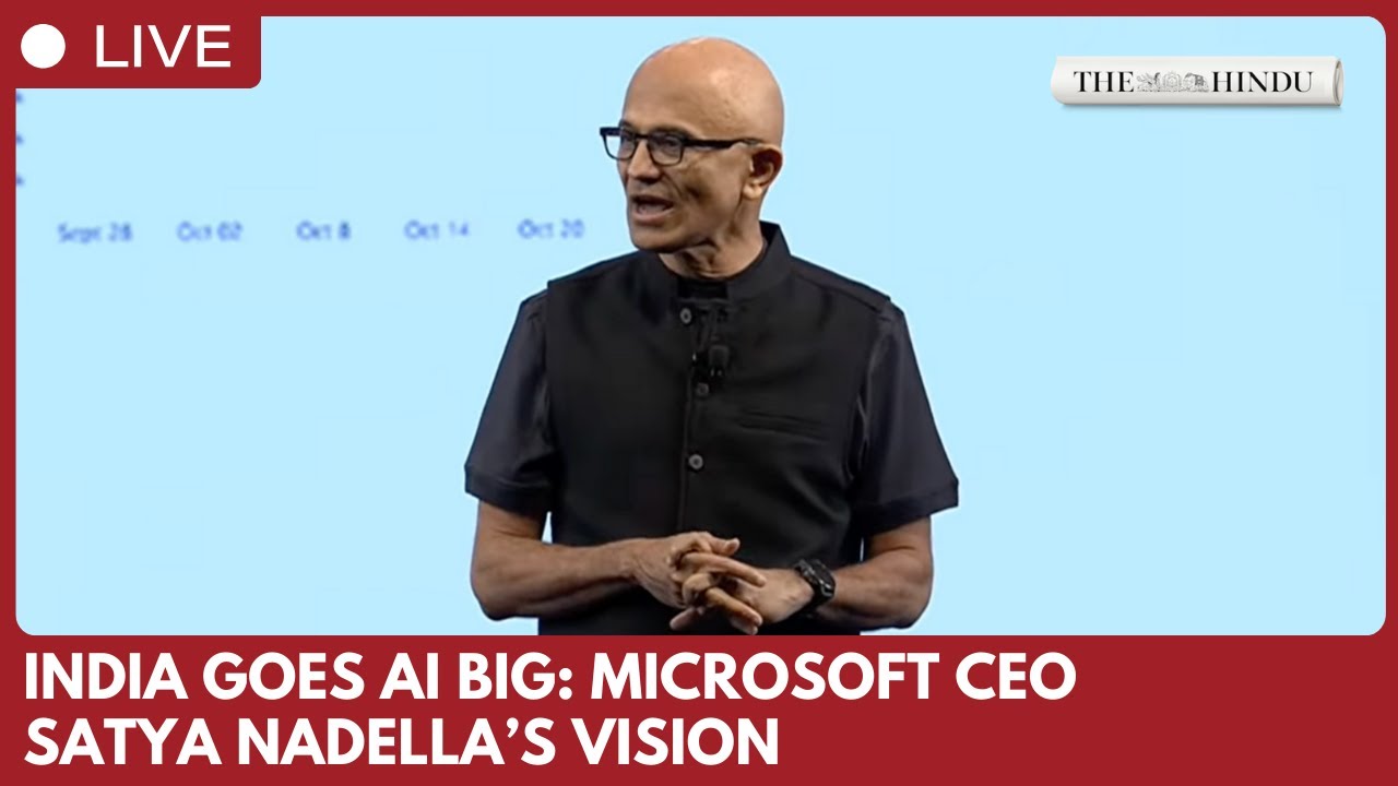 Satya Nadella pitches AI‑first India vision at Microsoft AI Tour in ...