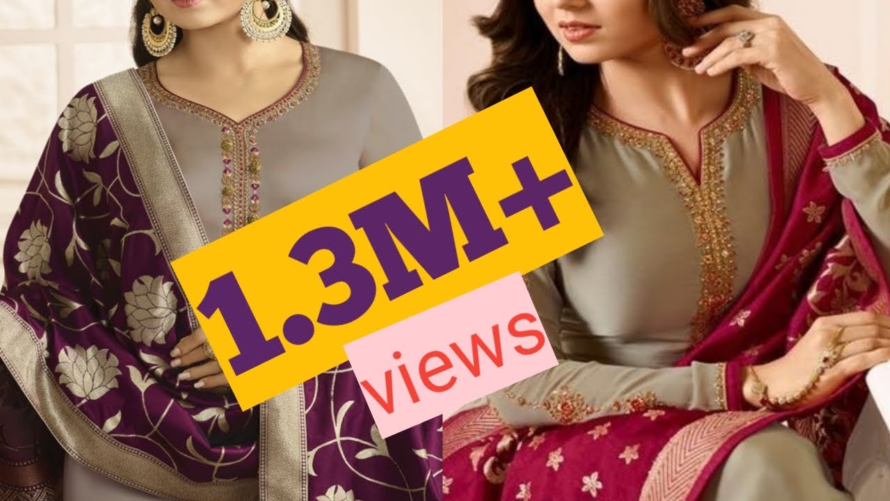 30+ Contrast Colour Combination Ideas for Suits /Dresses - YouTube