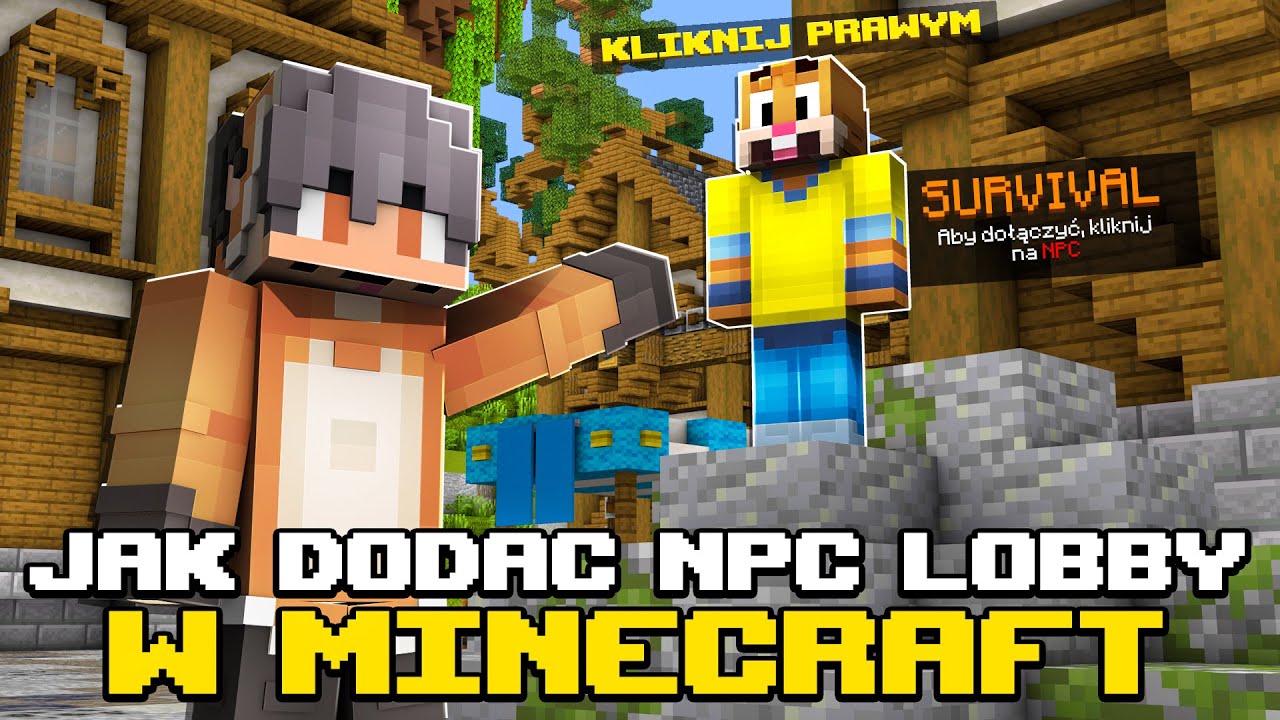 JAK ZROBIĆ NPC NA SERWERZE MINECRAFT - YouTube