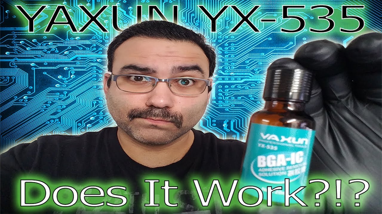 Testing PCB Epoxy Remover Yaxun YX-535 - YouTube