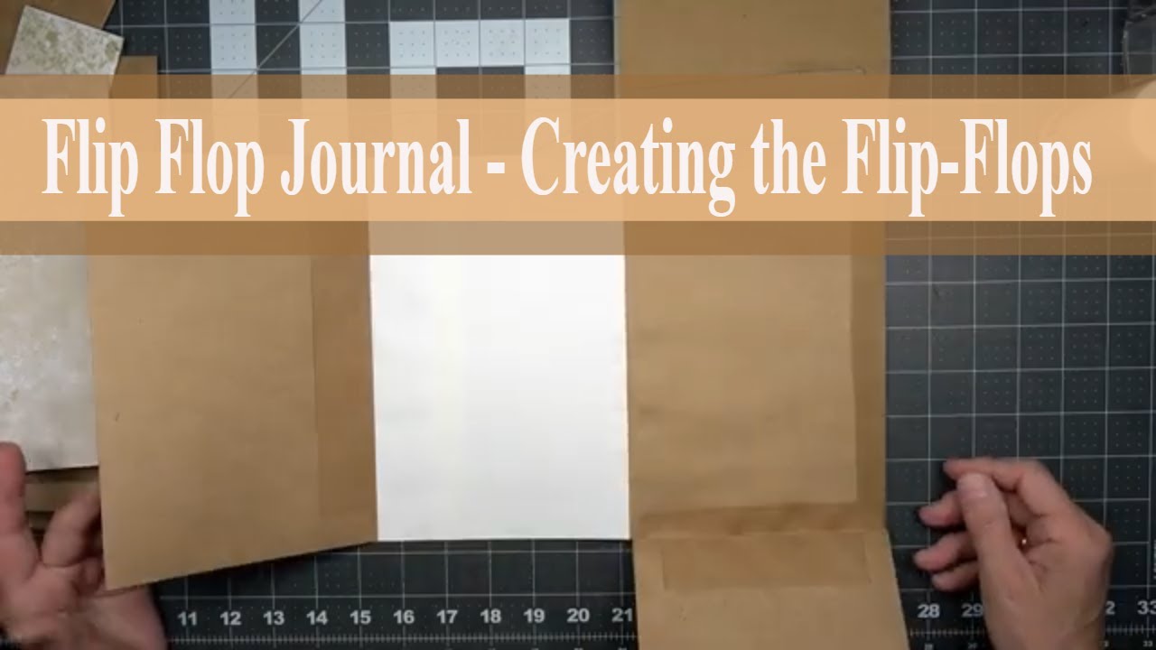 Flip Flop Journal - Creating the Flip-Flops with Envelopes - YouTube