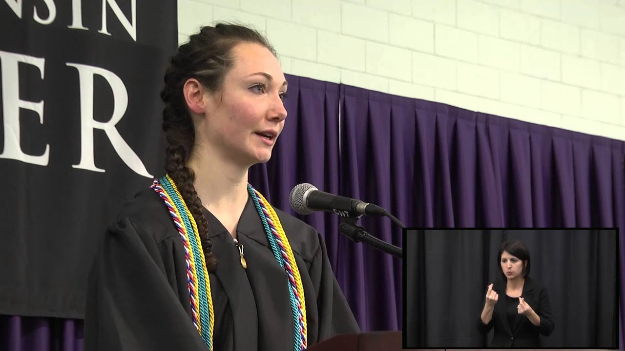 Raechel Liska - UW-Whitewater spring 2015 commencement - YouTube