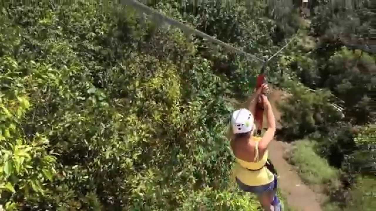 Jungle Zipline Maui-HI - YouTube