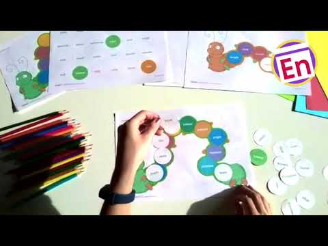 Put your adjectives in order with the Caterpillar game - YouTube