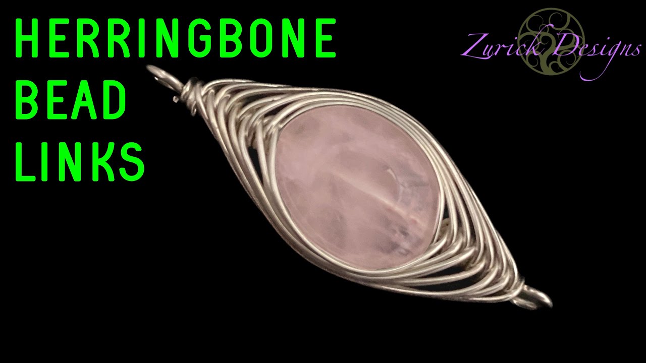Wire Wrapping Tutorial- Easy Herringbone Weave Bead Links - YouTube
