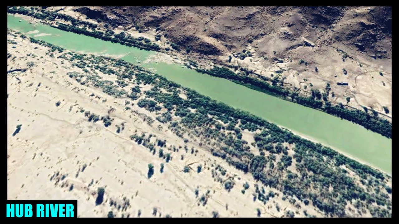Hub River Pakistan aerial tour *virtual. - YouTube