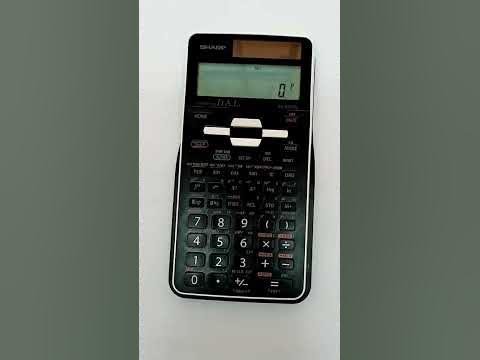 How To Start, Take OFF And RESET a Sharp CALCULATOR - YouTube