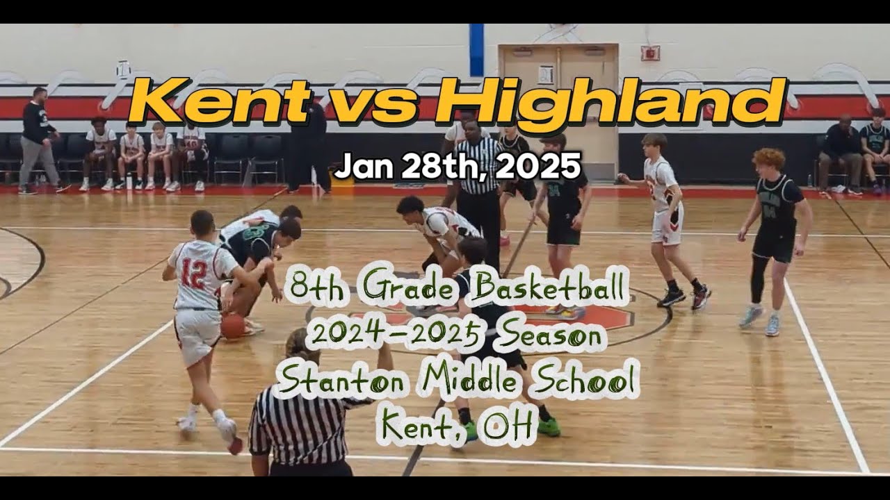 Stanton Middle School 8th Grade Basketball vs Highland - YouTube