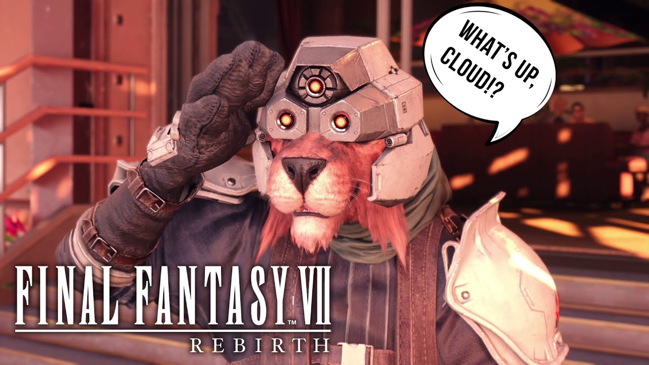 Red XIII dresses up like a human - Final Fantasy VII Rebirth - YouTube