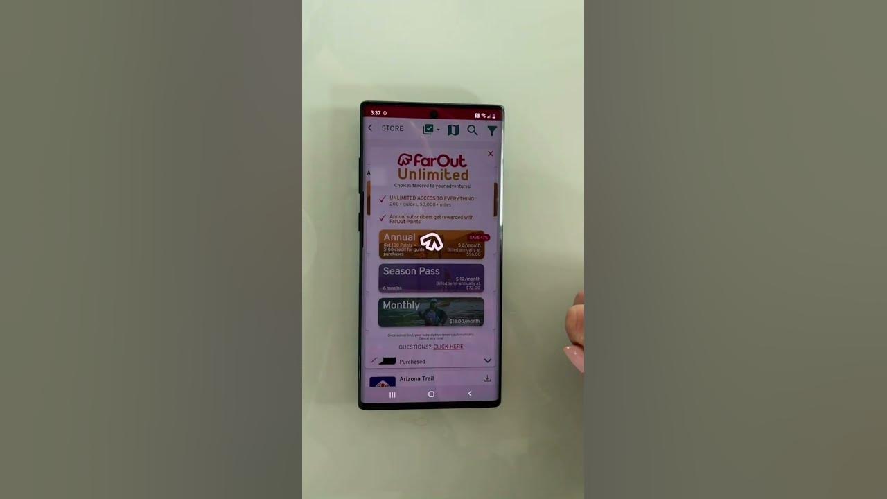 FarOut App (Android) Lesson 6 - How to Subscribe to FarOut Unlimited - YouTube