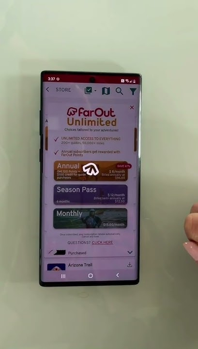FarOut App (Android) Lesson 6 - How to Subscribe to FarOut Unlimited - YouTube