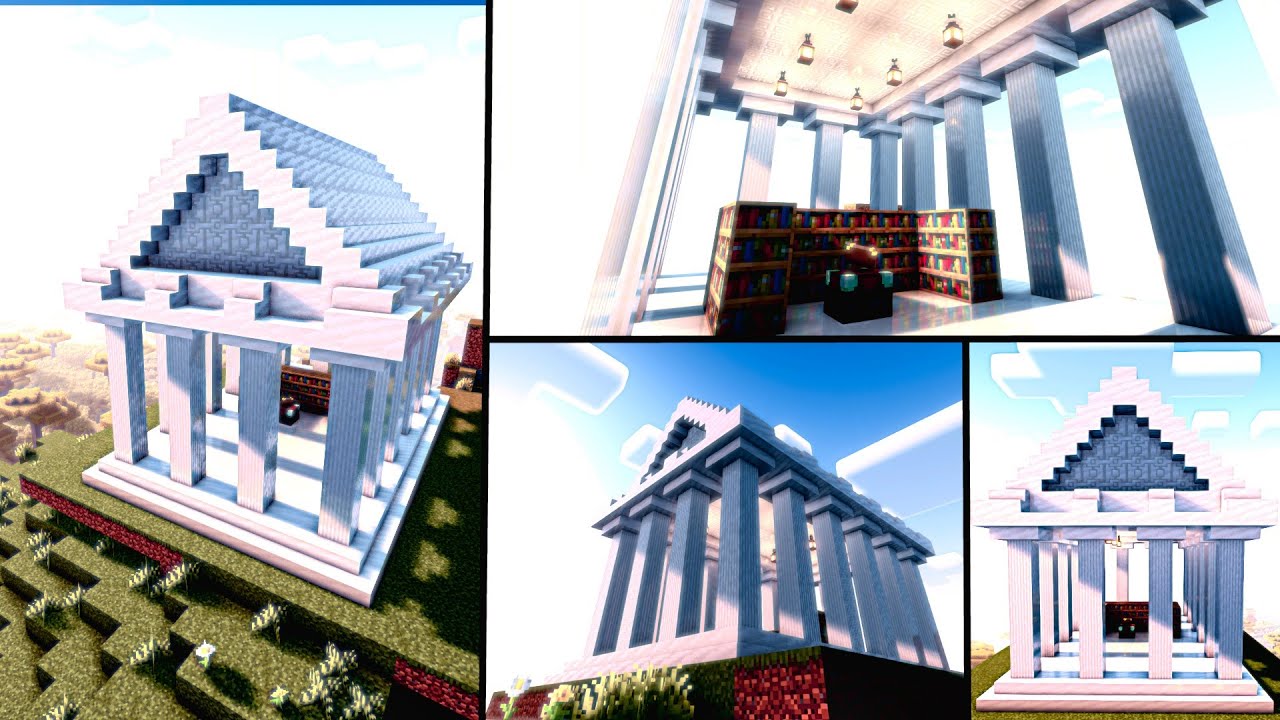 ️TUTORIAL templo 🏛️ GRIEGO minecraft - YouTube