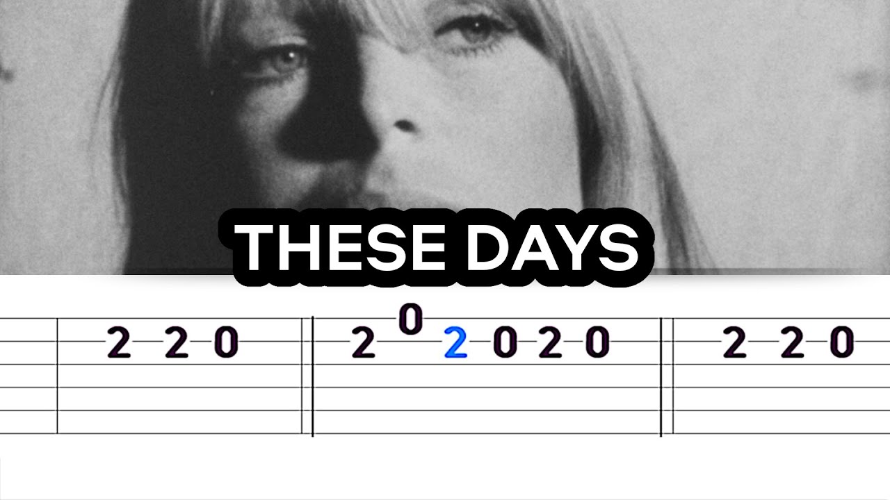 Nico - These Days (Easy Guitar Tabs Tutorial) - YouTube